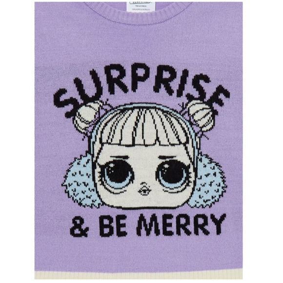 Surprise | Dresses | Lol Surprise Girls Purple Sweater Dress Nwt | Poshmark